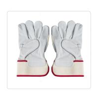 China Half Lining Rubberized Cuff Leather Safety Gloves for sale