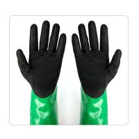 China Construction Workers Long Cuff Chemical Resistant Gloves for sale