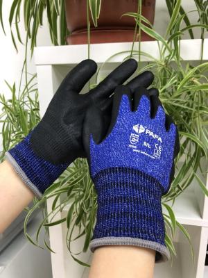 Cina Guanti blu del lavoro di Terry Brushed Polyester Liner Industrial ergonomici in vendita