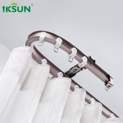Cina singola pista curva flessibile della tenda di 6.7m con rivestimento d'anodizzazione del rivestimento della polvere in vendita