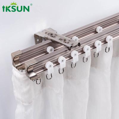 Cina doppio fissato al muro resistente pieghevole curvo della pista della tenda di 1.2mm in vendita