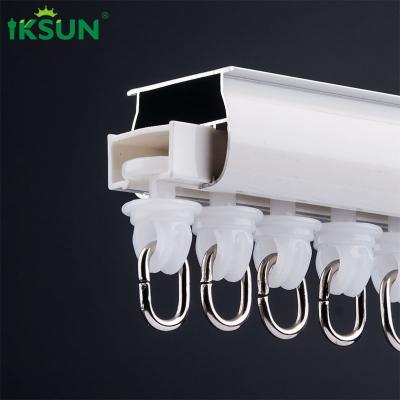 Cina sistema di pista fissato al muro ultrasottile della tenda di 0.8mm flessibile con il rivestimento della polvere in vendita