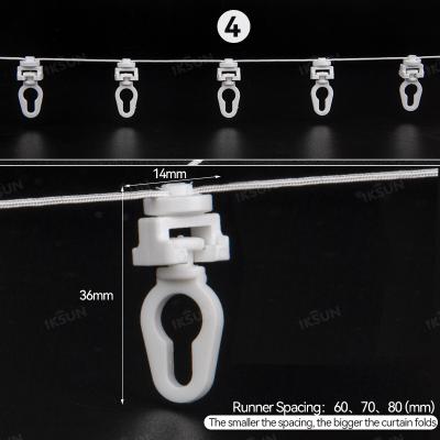 Cina 60/70/80 mm Ripple Rold binario per tende in vendita