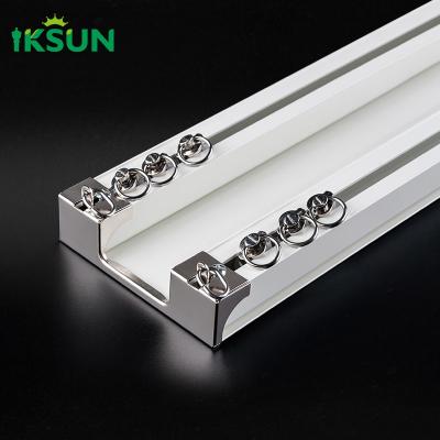 Cina 100mm Double Aluminium Curtain Track 30-50kg Load Capacity in vendita