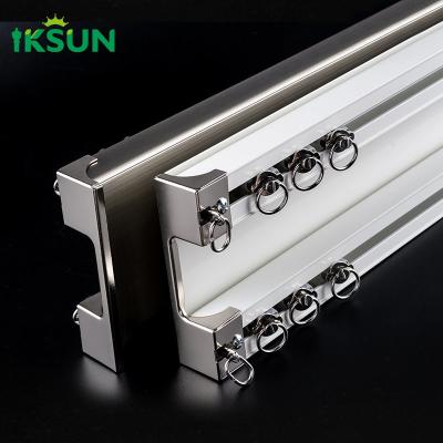 Cina Aluminium Alloy Double Curtain Track System 100mm Width in vendita