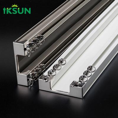 Cina Aluminium Curtain Double Rail Track 1.1mm Thickness in vendita