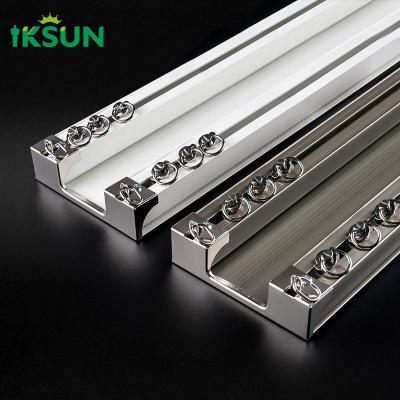 Cina Heavy Duty Aluminium Double Curtain Track System Square Shape in vendita