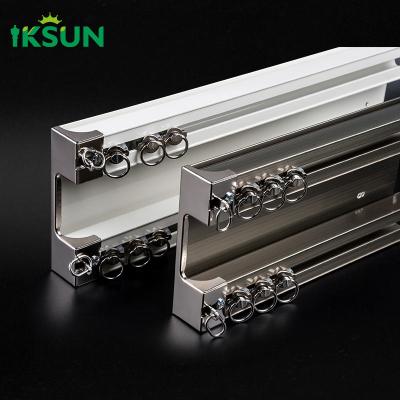 Cina Heavy Duty Aluminium Double Curtain Track System T5 Temper in vendita