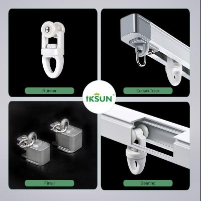 Китай 6063 Aluminum Curtain Rail Track Brackets Extendable Curtain Rail Track For Home продается