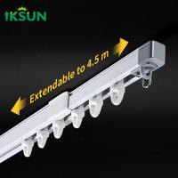 China 2.4-4.5m Adjustable Stretched Curtain Tracks Retractable Curtain Track for sale