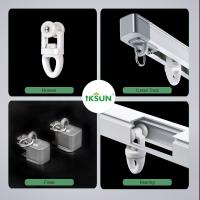 China 2.4-4.5m Adjustable Stretched Curtain Tracks Retractable Curtain Track for sale