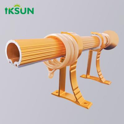 Cina hot selling curtain walls accessories holder aluminum single long curtain rod set and rails in vendita