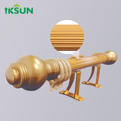 Cina Aluminium window curtain rods rails set decorative pipe hotel bracket curtain rod in vendita