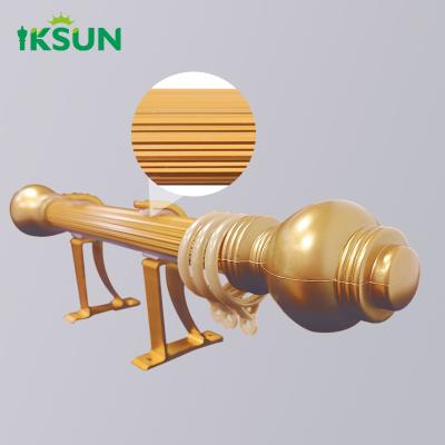 Cina Aluminium window curtain rods rails set decorative pipe hotel bracket curtain rod in vendita