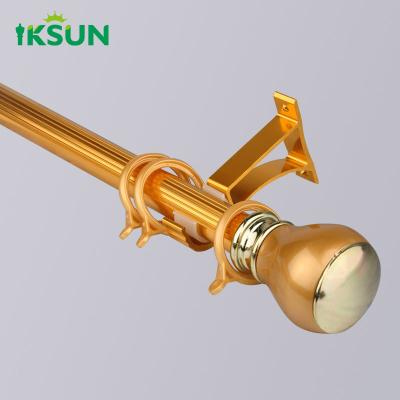 Cina Doppia barra di tenda e binari con barre di tenda Brackets moderno Design barre di tenda finali per finestra in vendita