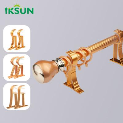 Cina Doppia barra di tenda e binari con barre di tenda Brackets moderno Design barre di tenda finali per finestra in vendita