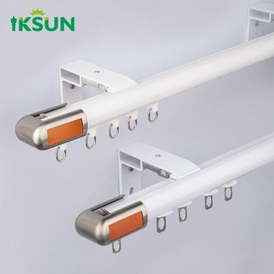 中国 Universal Simple Sliding Window Curtain Track Runners Aluminum Track Rails Customized 販売のため