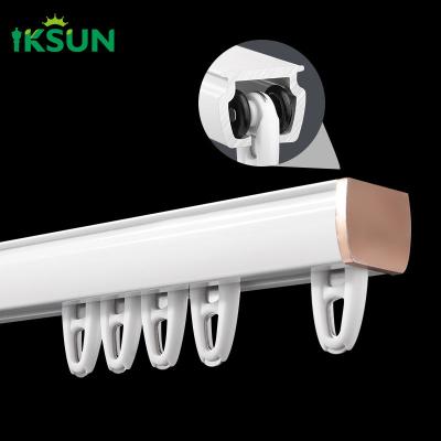 Cina Modern Light Aluminum Curtain Rails Roman Curtain Rod Suspended Silent in vendita
