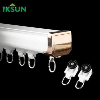 Cina Ceiling Mounted System Square Curtain Track Hotel Aluminum Profile Rail in vendita