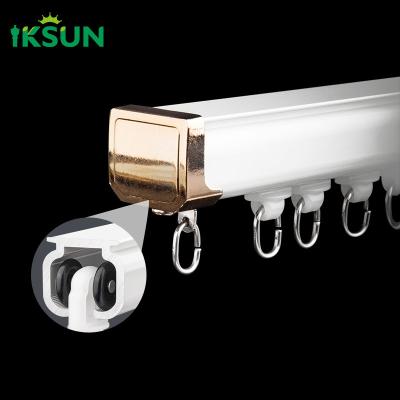 Cina Aluminum Ceiling Mounted Curtain Track Double Curtain Rails For Household in vendita