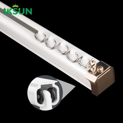 中国 Hotel Hospital Aluminium Curtain Track Metal Ceiling Mount Double Curtain Rail 販売のため