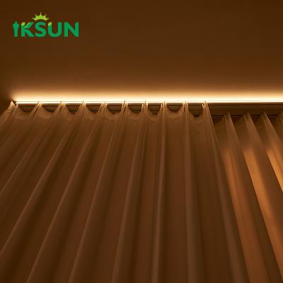 Cina Luce a LED silenziosa doppia traccia di soffitto sospeso tende della doccia intagliata doppia rotaia in vendita