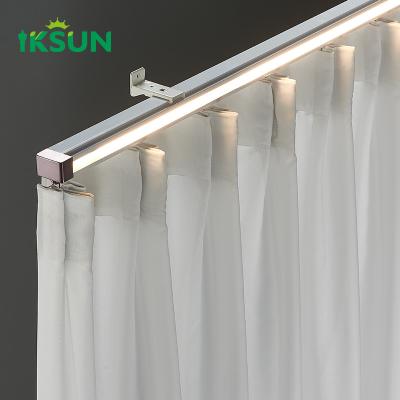 Cina Tracciato di luce LED di alluminio liscio Tracciato di cortina di rotaia accessori per la casa in vendita