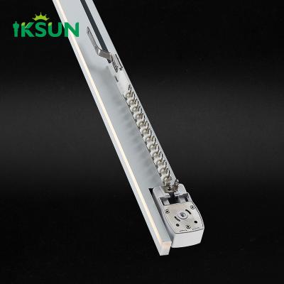 中国 Customize  Electrophoresis LED Electric Curtain Track Light  Linear  Recessed Silent Window Treatment 販売のため