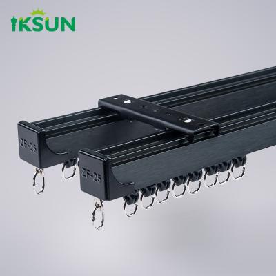 Cina Humanziation Design Heavy Duty Aluminium Curtain Track Single Curtain Rail Styem Con Brackets Nascoste in vendita