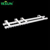 China Metal Double Telescopic Curtain Track Extendable Wall Mounted for sale