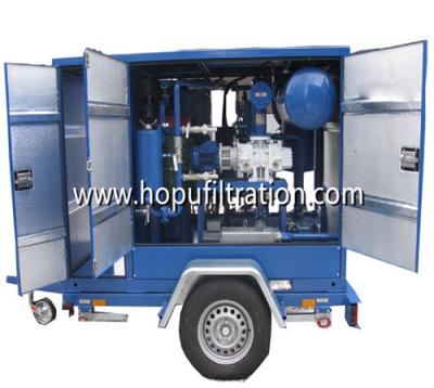 China mobile trailer mounted vacuum transformer oil purifier,insulation oil filtration ,dielectric oil purification system for sale