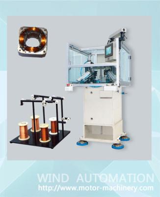 China Winding BLDC Stator Four Pole Shaded Stator Winder 4 Poles Arm Needle Winding Machine for sale