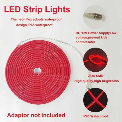中国 SMD2835 LEDs屋内で屋外のための防水適用範囲が広いLEDのネオン ライトの12V電源 販売のため