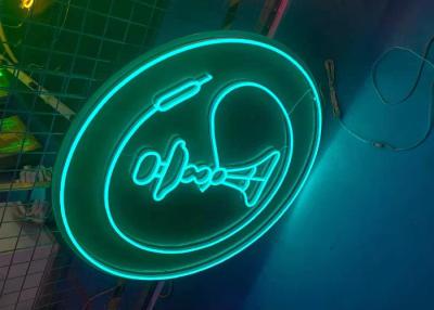 China Garden Neon sign Blue color billboard lighting pattern Interior Decorating for sale