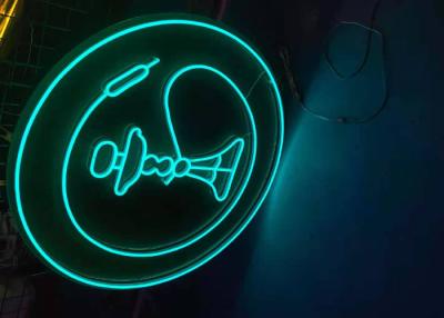 China Garden Neon sign Blue color billboard lighting pattern Interior Decorating for sale