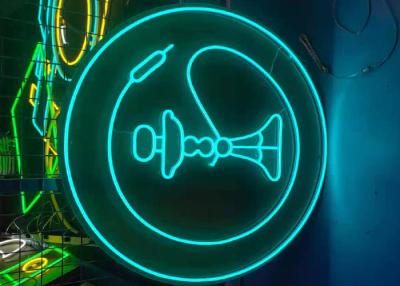 China Garden Neon sign Blue color billboard lighting pattern Interior Decorating for sale