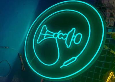 China Garden Neon sign Blue color billboard lighting pattern Interior Decorating for sale