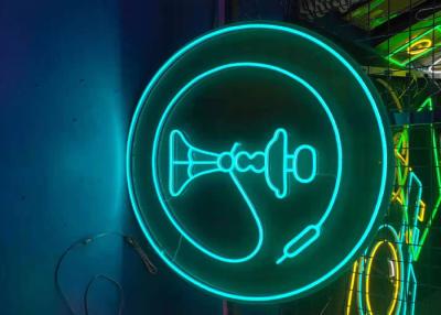 China Garden Neon sign Blue color billboard lighting pattern Interior Decorating for sale