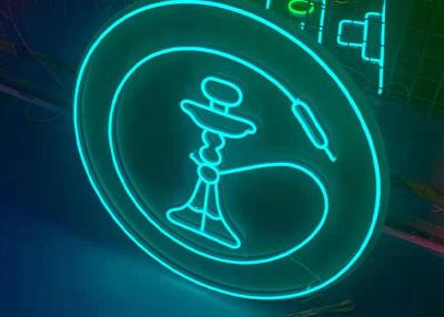 China Garden Neon sign Blue color billboard lighting pattern Interior Decorating for sale