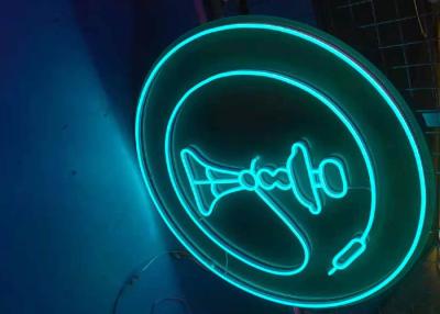 China Garden Neon sign Blue color billboard lighting pattern Interior Decorating for sale