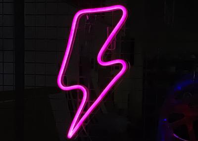 Cina Luce visiva fatta a mano della decorazione della parete della casa del materiale illustrativo del fulmine LED dell'insegna al neon di Bolt di fulmine dimensione telecomandata delle insegne al neon di grande in vendita