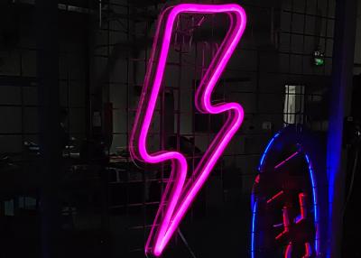 Cina Luce visiva fatta a mano della decorazione della parete della casa del materiale illustrativo del fulmine LED dell'insegna al neon di Bolt di fulmine dimensione telecomandata delle insegne al neon di grande in vendita