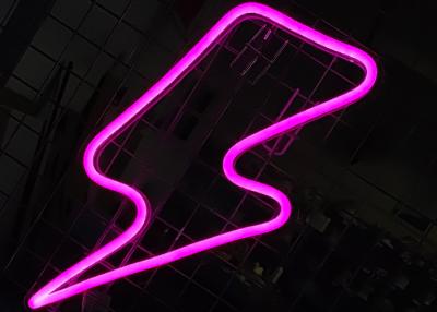 Cina Luce visiva fatta a mano della decorazione della parete della casa del materiale illustrativo del fulmine LED dell'insegna al neon di Bolt di fulmine dimensione telecomandata delle insegne al neon di grande in vendita