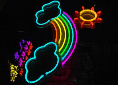 中国 虹の注文のネオン サインはケイ酸ゲルのアクリル板ハンドメイドの方法照明を導いた 販売のため