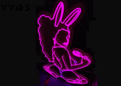 Cina Le insegne al neon del gel di silice di Bunny Girl 12VDC 200cm si sono illuminate in vendita