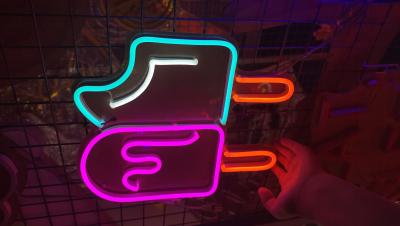 China Popsicle AC240V Dimmable Neon Sign Ice Cream Stick No Fragile for sale