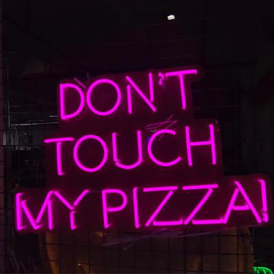 China Señal de neón rosada brillante llevada Cuttable del gel de silicona de la señal de neón AC240V de la pizza en venta