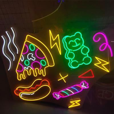 China Pizza neon sign hot dog custom neon signs for snack bar food shop for sale