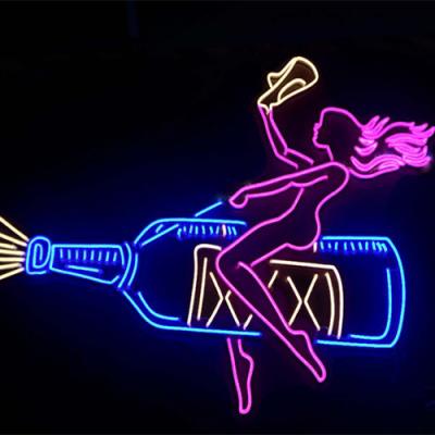 Cina Acrilico Cuttable di piombo su ordinazione del pub del barbecue dell'insegna al neon 12V di Antivari di acclamazioni non fragile in vendita