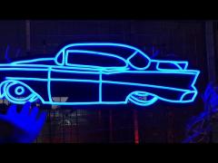 Acrylauto-Leuchtreklamen des Kieselgel-12VDC 200cm für Automobilausstellung